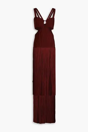 Chocolate Fringe Maxi Dresses