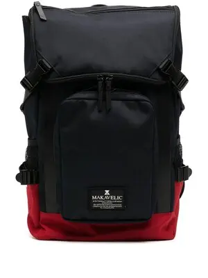 MAKAVELIC Multiple Zip-fastening Pockets Backpack - Red