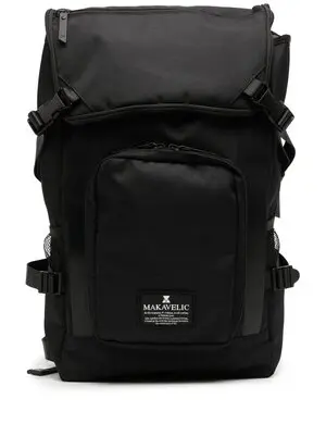 MAKAVELIC Multiple Pockets Logo-patch Backpack