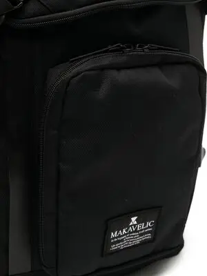 MAKAVELIC Multiple Pockets Logo-patch Backpack