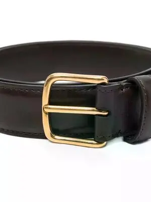 THE ROW Classic Leather Belt - Brown