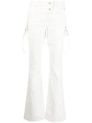 COURREGES Straight-leg Trousers - White
