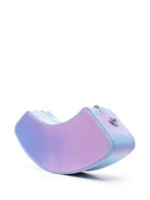Gcds Comma Holographic Shoulder Bag - Purple