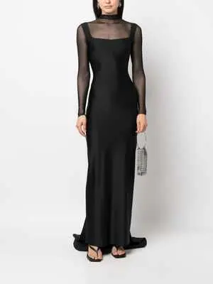 ATU BODY COUTURE Semi-sheer Gown - Black