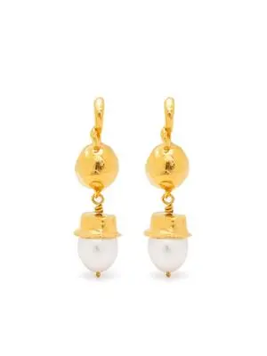 ALIGHIERI The Return To Innocence Pearl Drop Earrings - Gold
