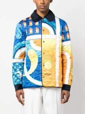 Casablanca Paysage-print Quilted Jacket