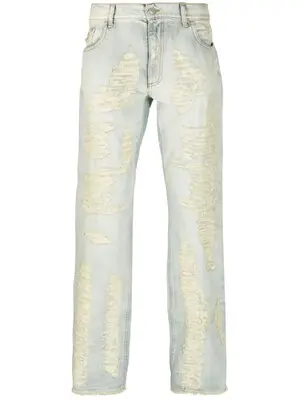 1017 Alyx 9sm Ripped Straight-leg Jeans
