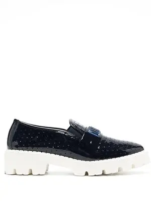 BALDININI Bead-detail Leather Loafers
