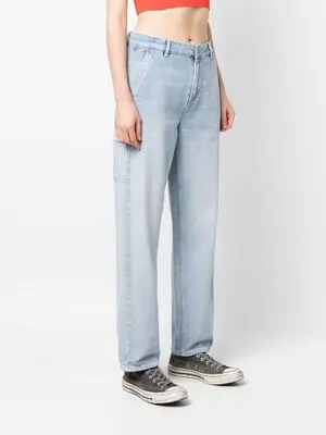 Carhartt Work In Progress Light Wash Straight Leg Jeans