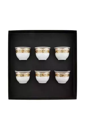 Versace Virtus Gala Set-of-six Cups - White