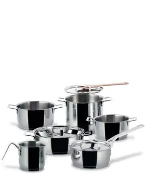 ALESSI Cookware Set Of 9 - Silver