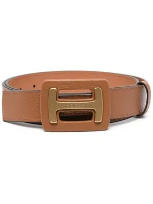 HOGAN Hogan Logo-Plaque Leather Belt