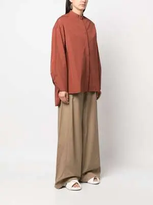 Studio Nicholson Cotton Long-sleeve Shirt - Brown