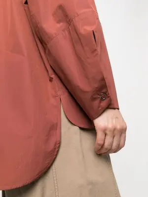 Studio Nicholson Cotton Long-sleeve Shirt - Brown