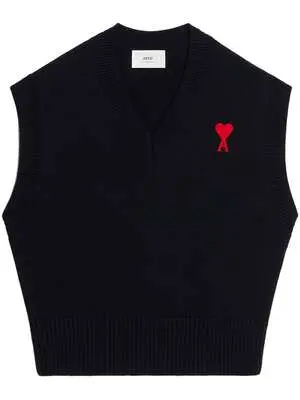 AMI Paris De Coeur V-neck Vest