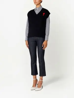 AMI Paris De Coeur V-neck Vest