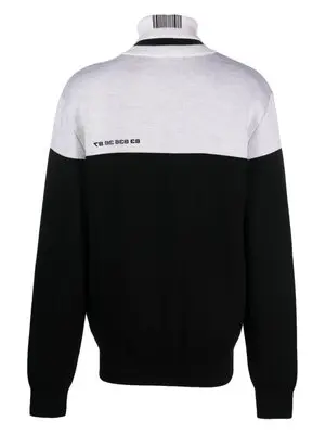 VTMNTS Numbered Roll-neck Jumper - Black