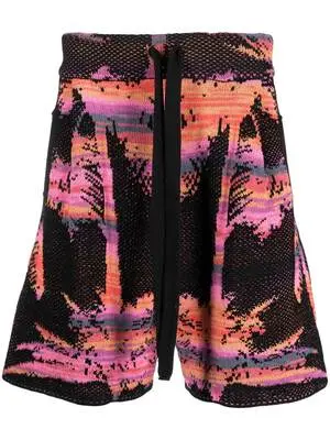LANEUS Printed Bermuda Shorts