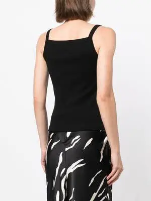 FLORE FLORE May Cami Cotton Top - Black