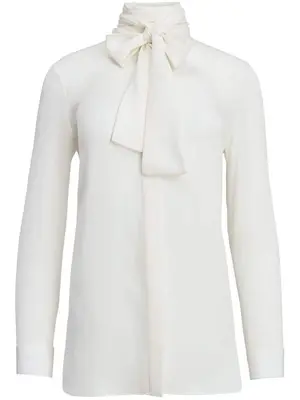 Khaite Tash Scarf-detail Blouse