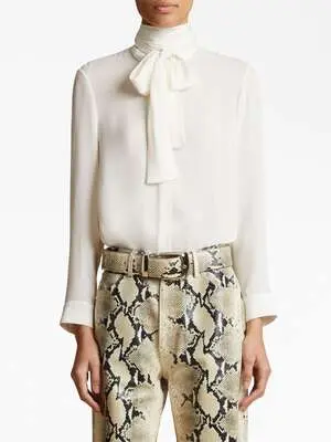Khaite Tash Scarf-detail Blouse