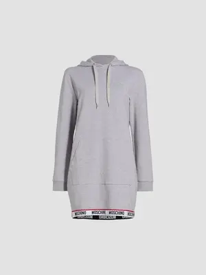 Moschino Hooded Logo-tape Minidress