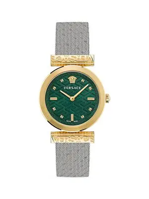 Versace Women's Versace Regalia Two-Tone Stainless Steel Watch - Two Tone Green - Two Tone Green
