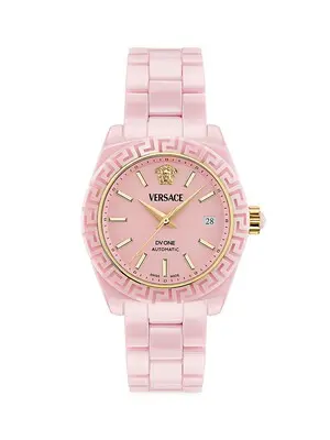 Versace Women's DV One Ceramic Watch - Pink Ceramic - Pink Ceramic