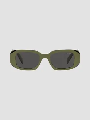 Prada 49mm Square Sunglasses - Green