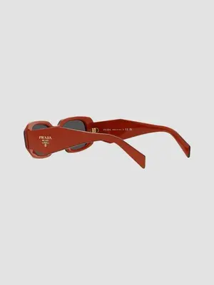 Prada 49mm Square Sunglasses - Orange