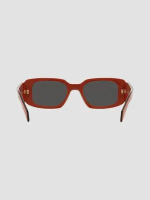 Prada 49mm Square Sunglasses - Orange