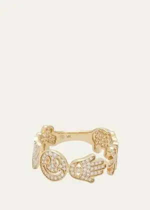 SYDNEY EVAN 14k Yellow Gold And Diamond Ring