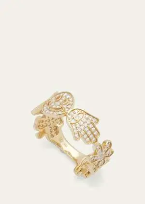 SYDNEY EVAN 14k Yellow Gold And Diamond Ring