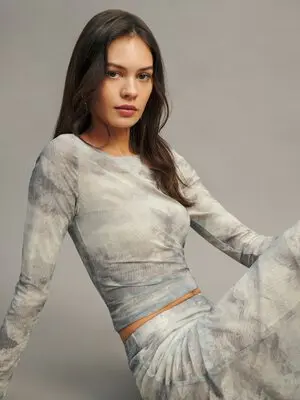 REFORMATION Wiley Knit Top Igneous