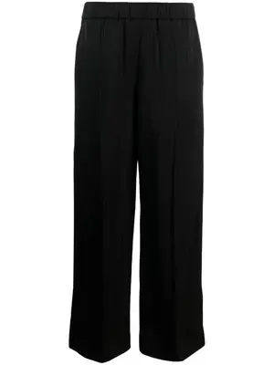 Women's Elastic Waist Cropped Trousers