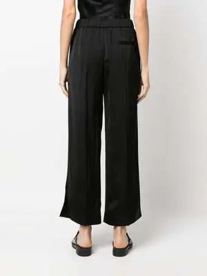 JIL SANDER Elasticated-waist Wide-leg Trousers - Black