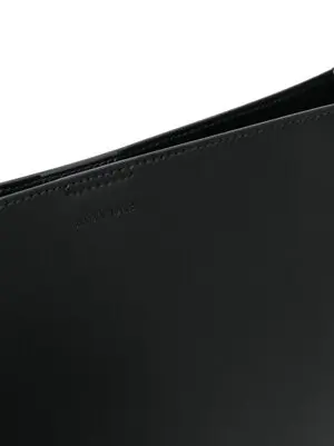 JIL SANDER Debossed-logo Leather Shoulder Bag - Black