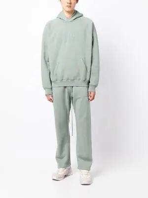 Fear Of God Essentials Logo-print Hoodie - Green