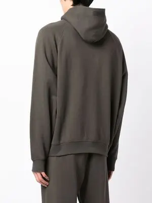 Fear Of God Essentials Logo-print Hoodie - Green