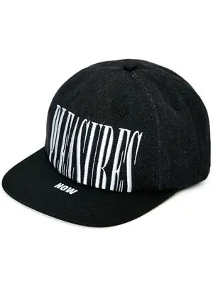 PLEASURES Logo-embroidered Cap - Black