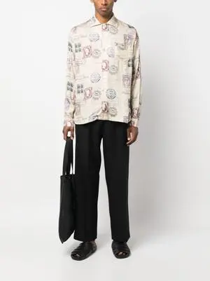 Rhude Passport Stamp Print Shirt