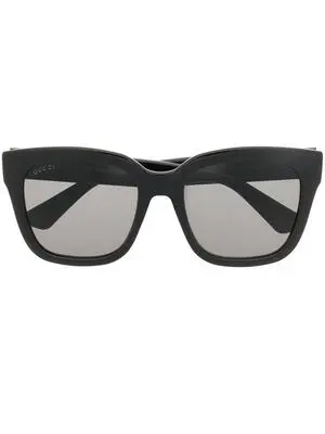 Gucci Oversized Frame Sunglasses - Black