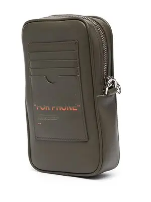 Off-White Slogan-print Leather Bag