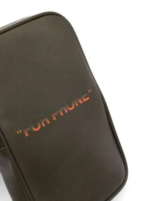 Off-White Slogan-print Leather Bag
