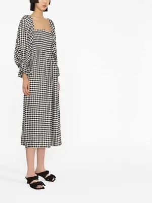Sleeper - Atlanta Gingham Midi Dress