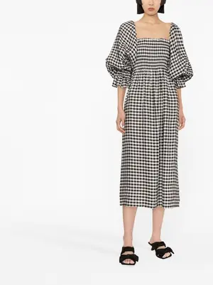 Sleeper - Atlanta Gingham Midi Dress