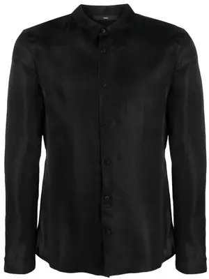 SAPIO Straight-point Collar Shirt - Black