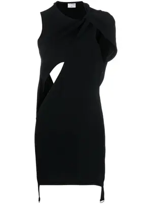 COURREGES Heritage Crepe Twist Minidress