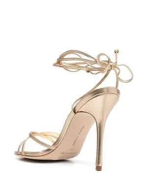 Manolo Blahnik Strappy Lace-up Sandals