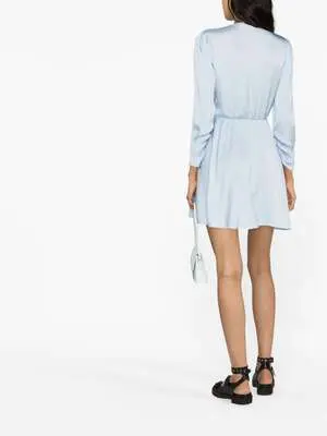 Maje Revolver Cinched V-neck Minidress